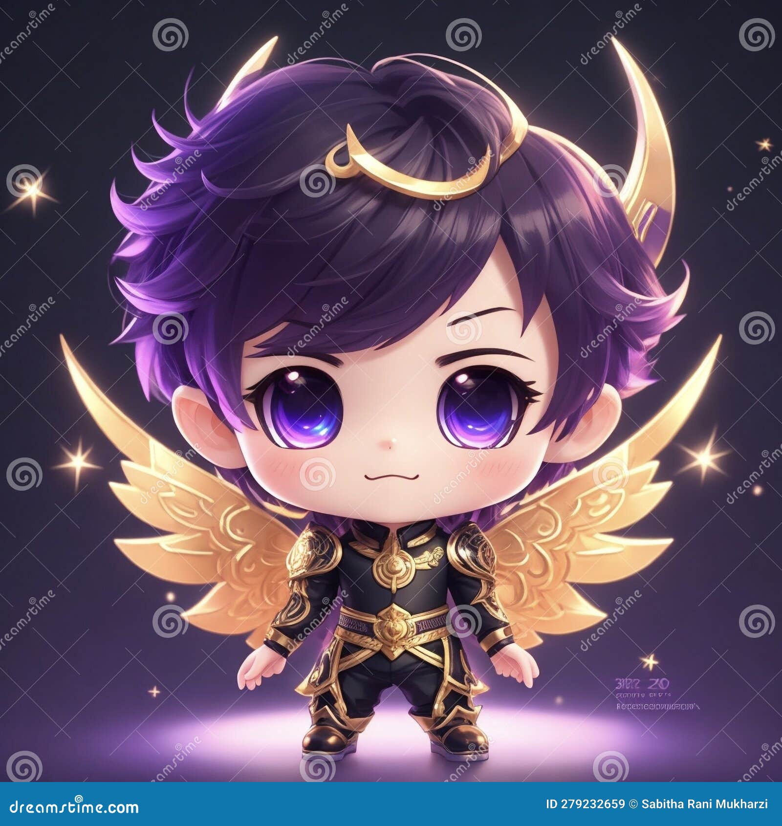 Chibi Delights: A Tiny Hyperrealistic Anime Adventure Stock Photography ...