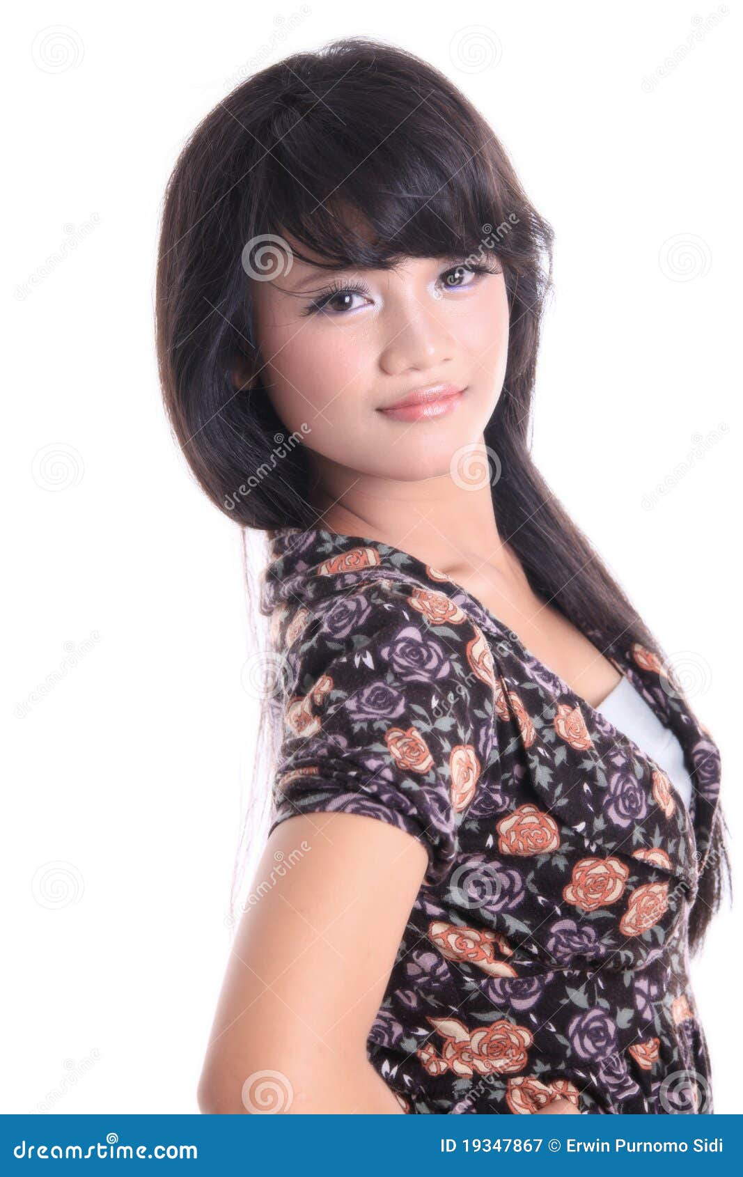 Adorable Asian Girl Stock Image Image Of Closeup Pose 19347867