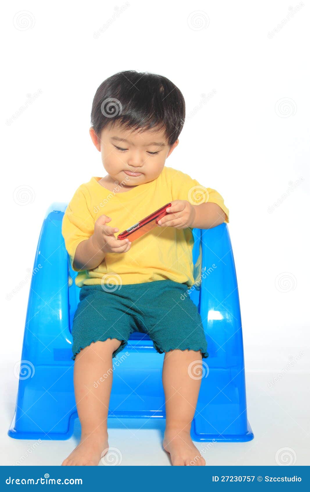 Adorable Asian kid stock image. Image of baby, ipod, joyful - 27230757