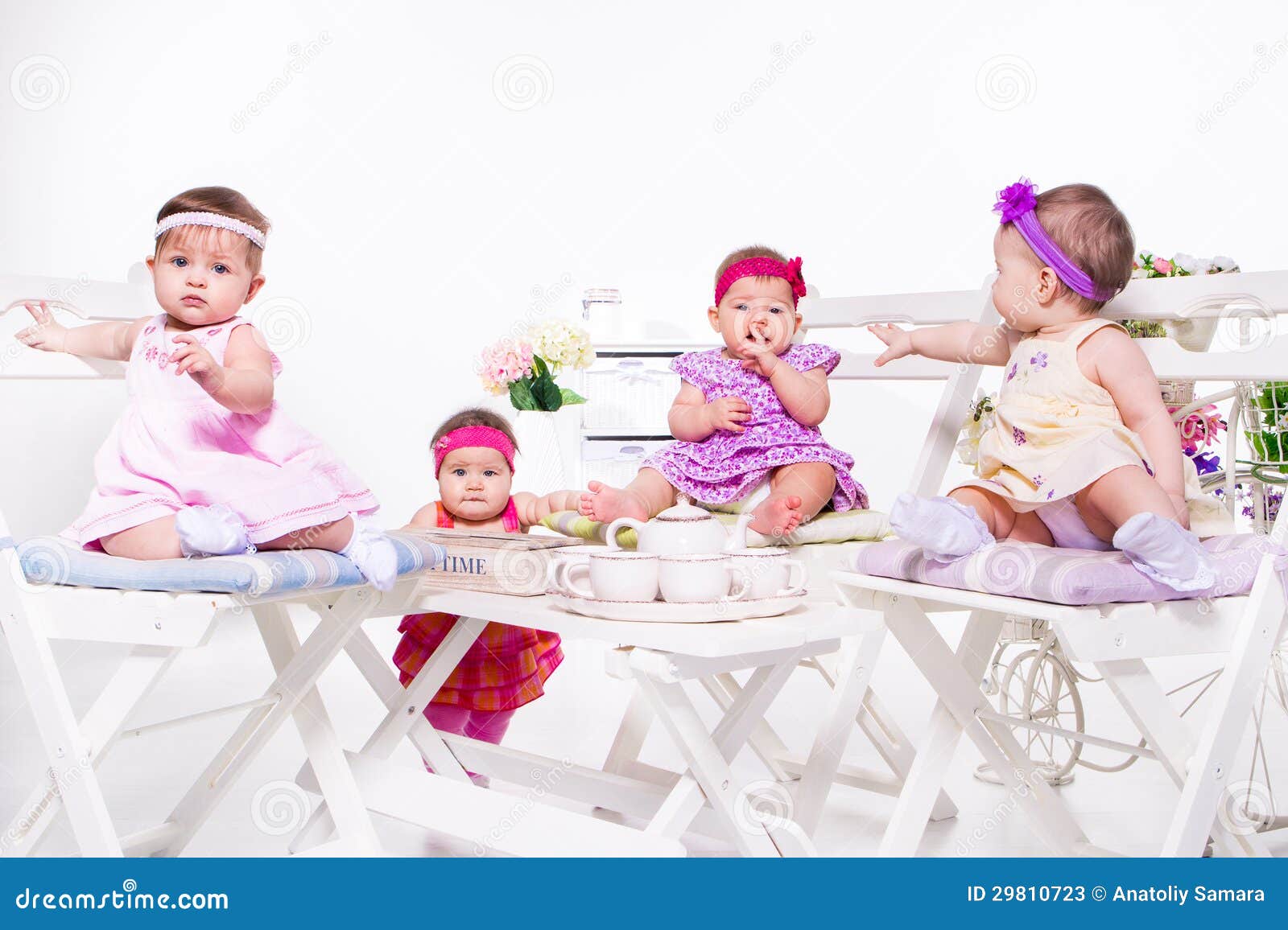 Tea party stock image. Image of beautiful, leisure, baby - 29810723