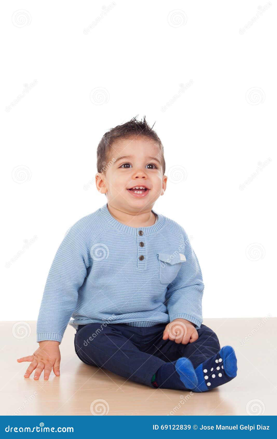 Adorable baby nine months stock image. Image of cute - 69122839