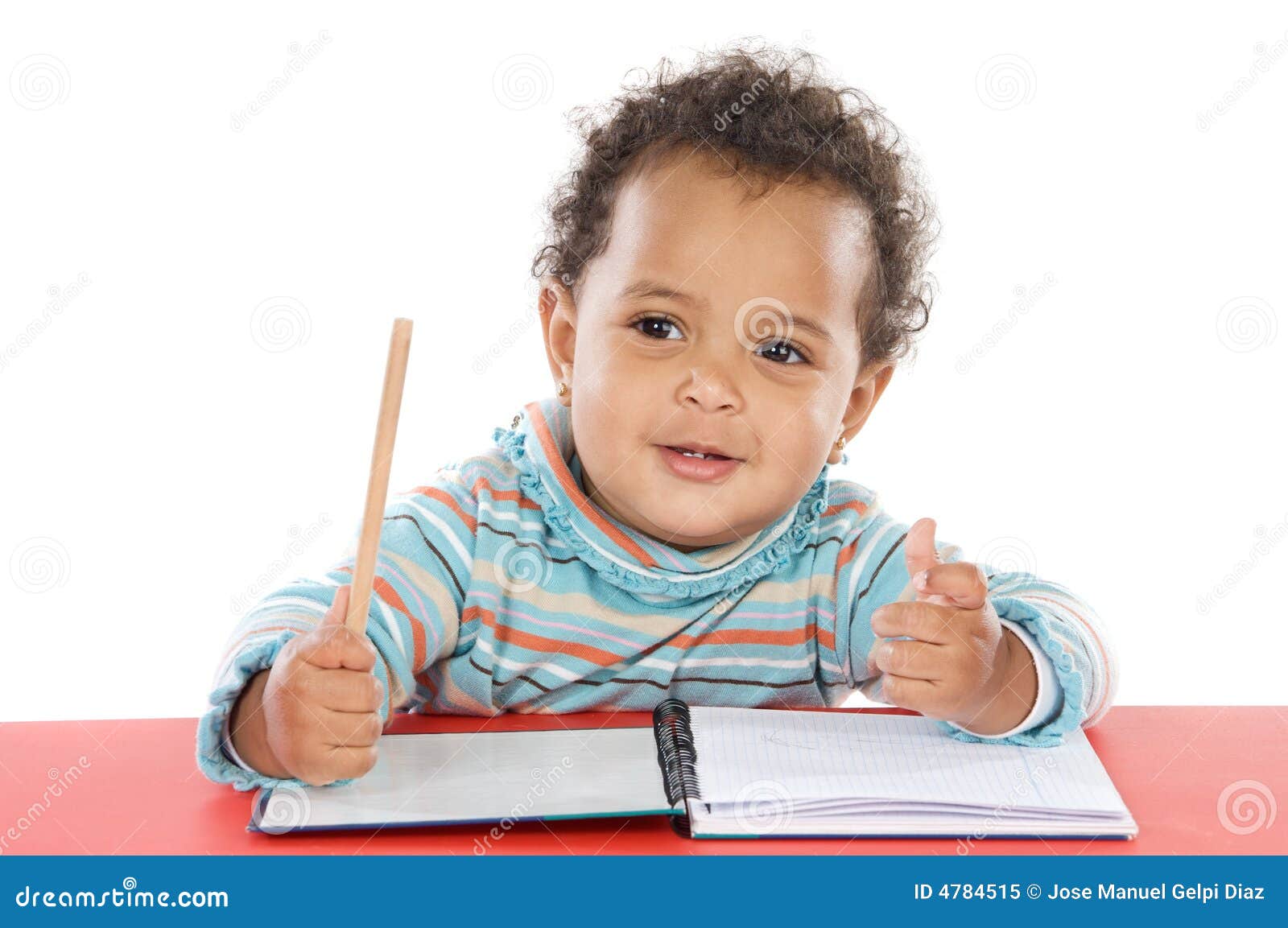 Adorable baby student stock image. Image of childhood - 4784515