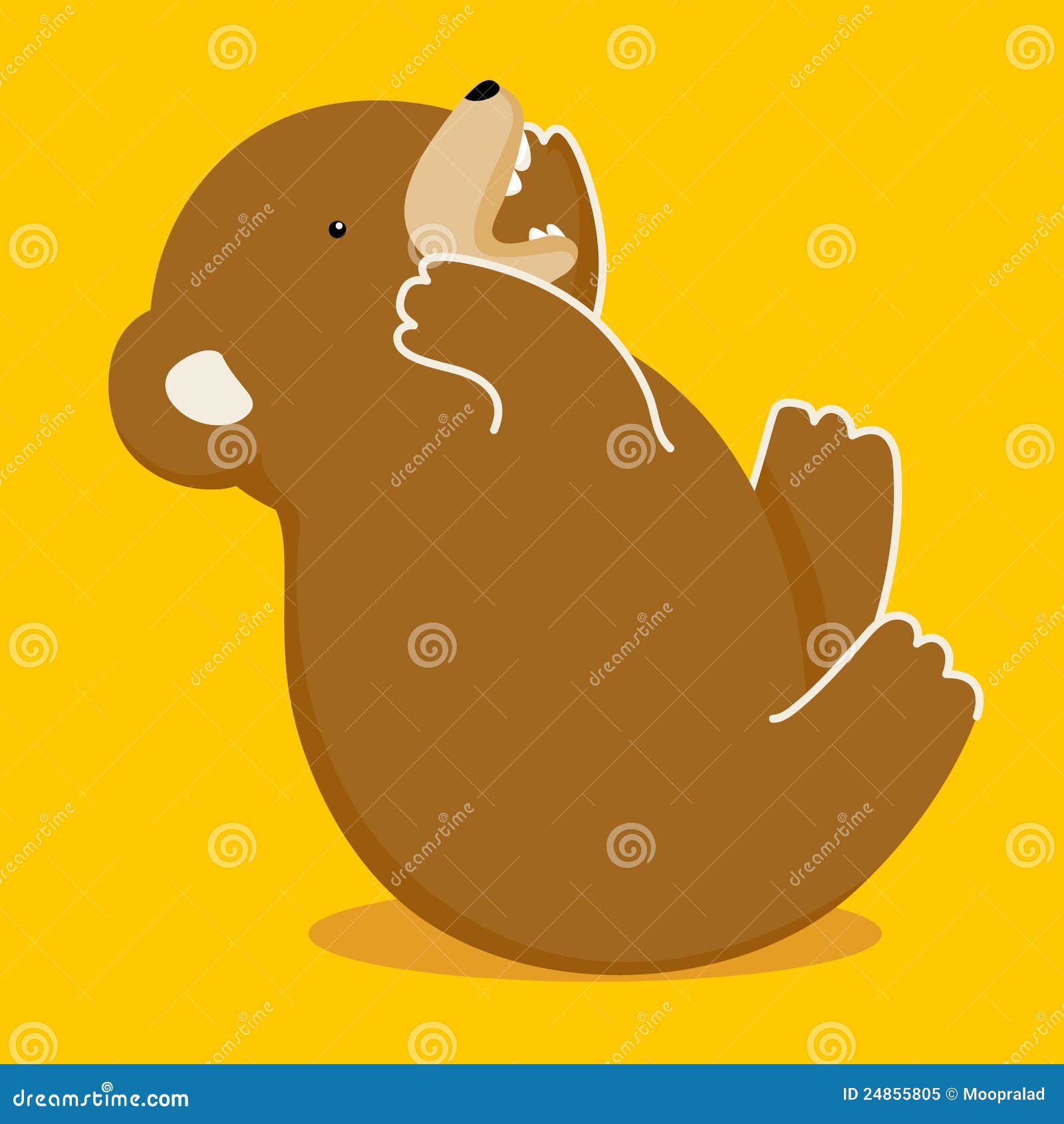 Adorable Bear Cartoon Vector Stock Vector - Illustration of little ...