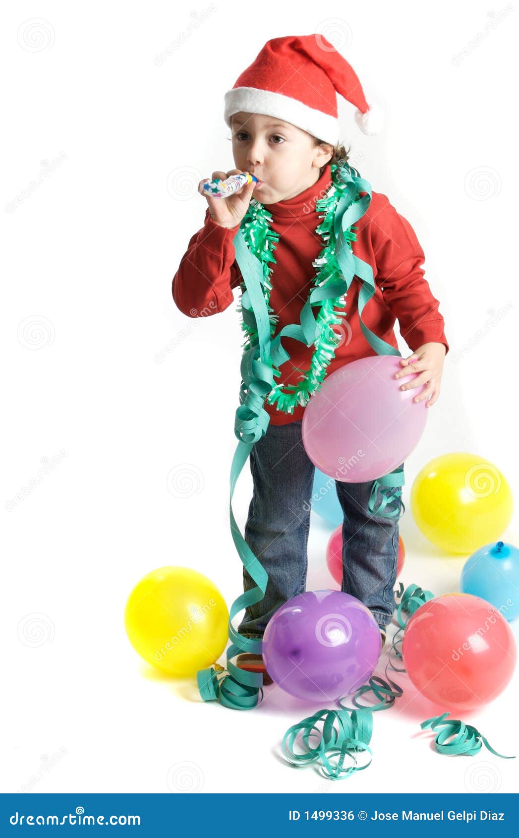 Adorable boy in Christmas stock photo. Image of isolated - 1499336