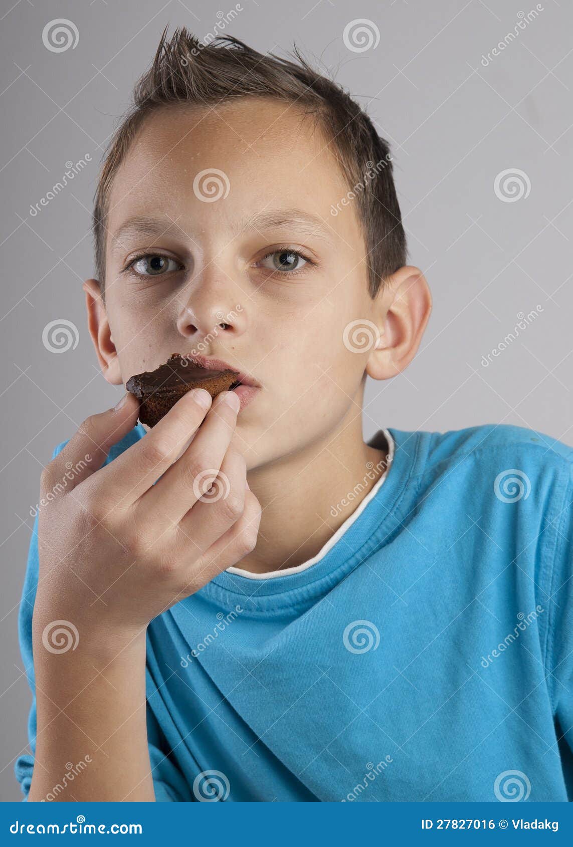 Adorable Boy Eating Cookies Stock Photo - Image of child, cavity: 27827016