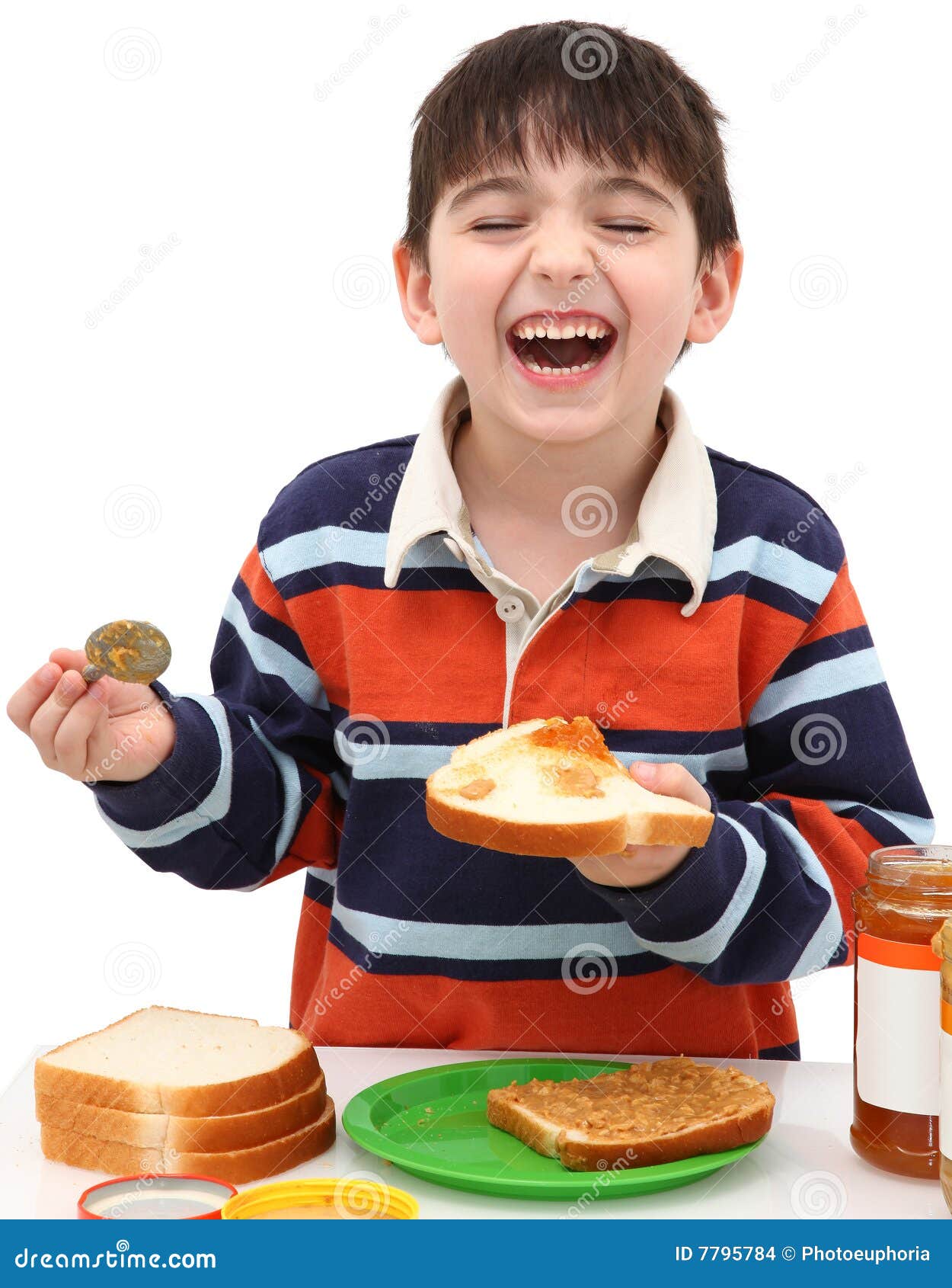 Adorable Boy Making Peanutbutter Sandwich Stock Photography ... Adorable Boy Making Peanutbutter Sandwich Stock Photography ...