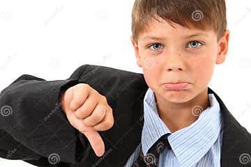 Adorable Boy in Over Sized Suit Stock Image - Image of handsome, male ...