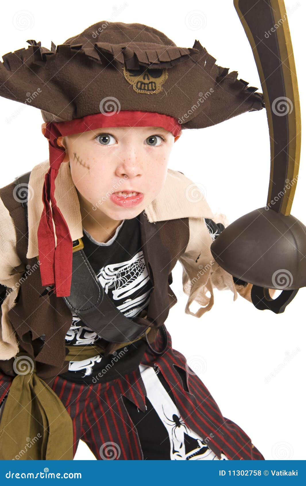 Adorable Boy In Pirate Costume Stock Photo | CartoonDealer.com #11302758