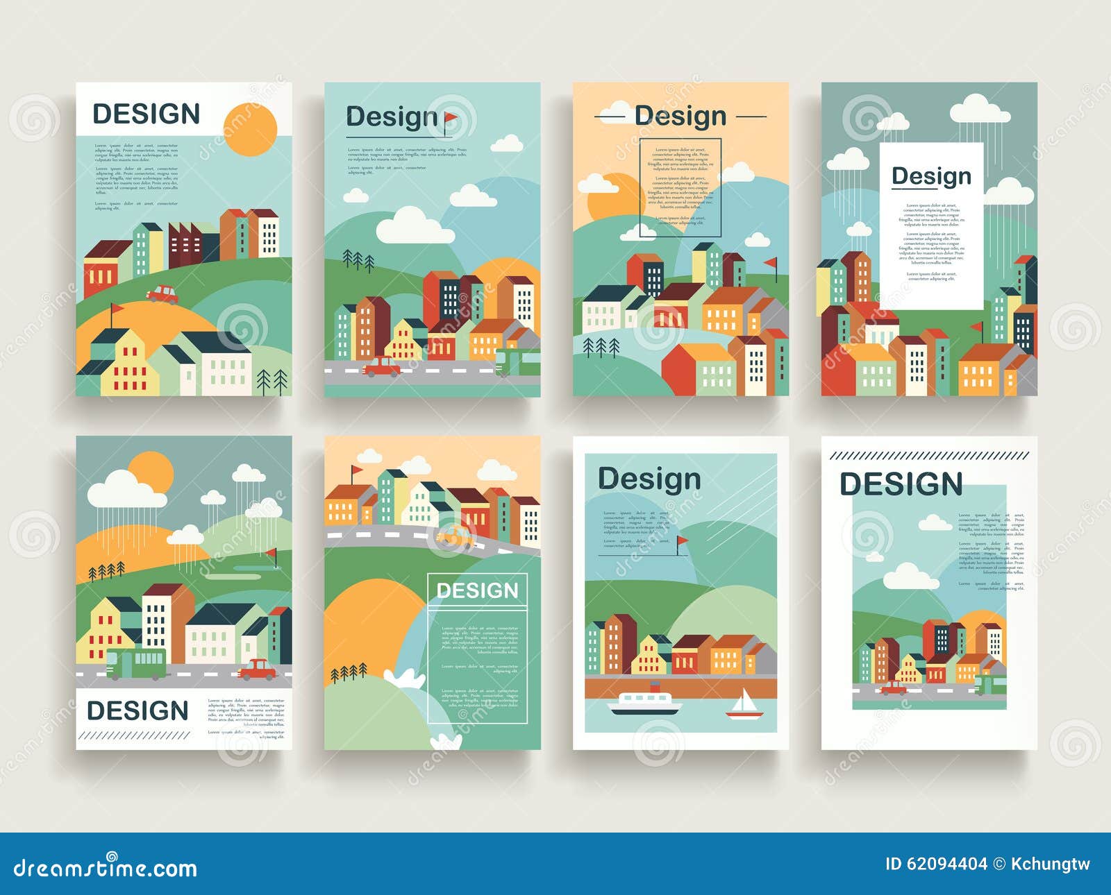 Adorable brochure template stock vector. Illustration of cute - 62094404