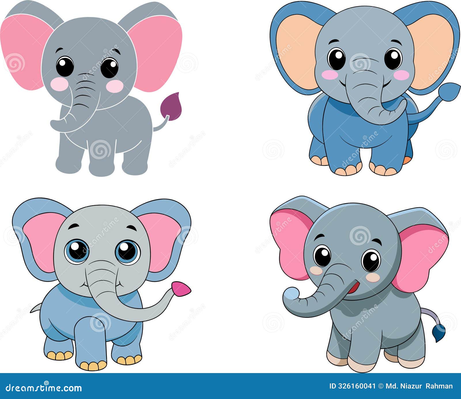 Cartoon Red Elephants Royalty-Free Stock Photography | CartoonDealer ...