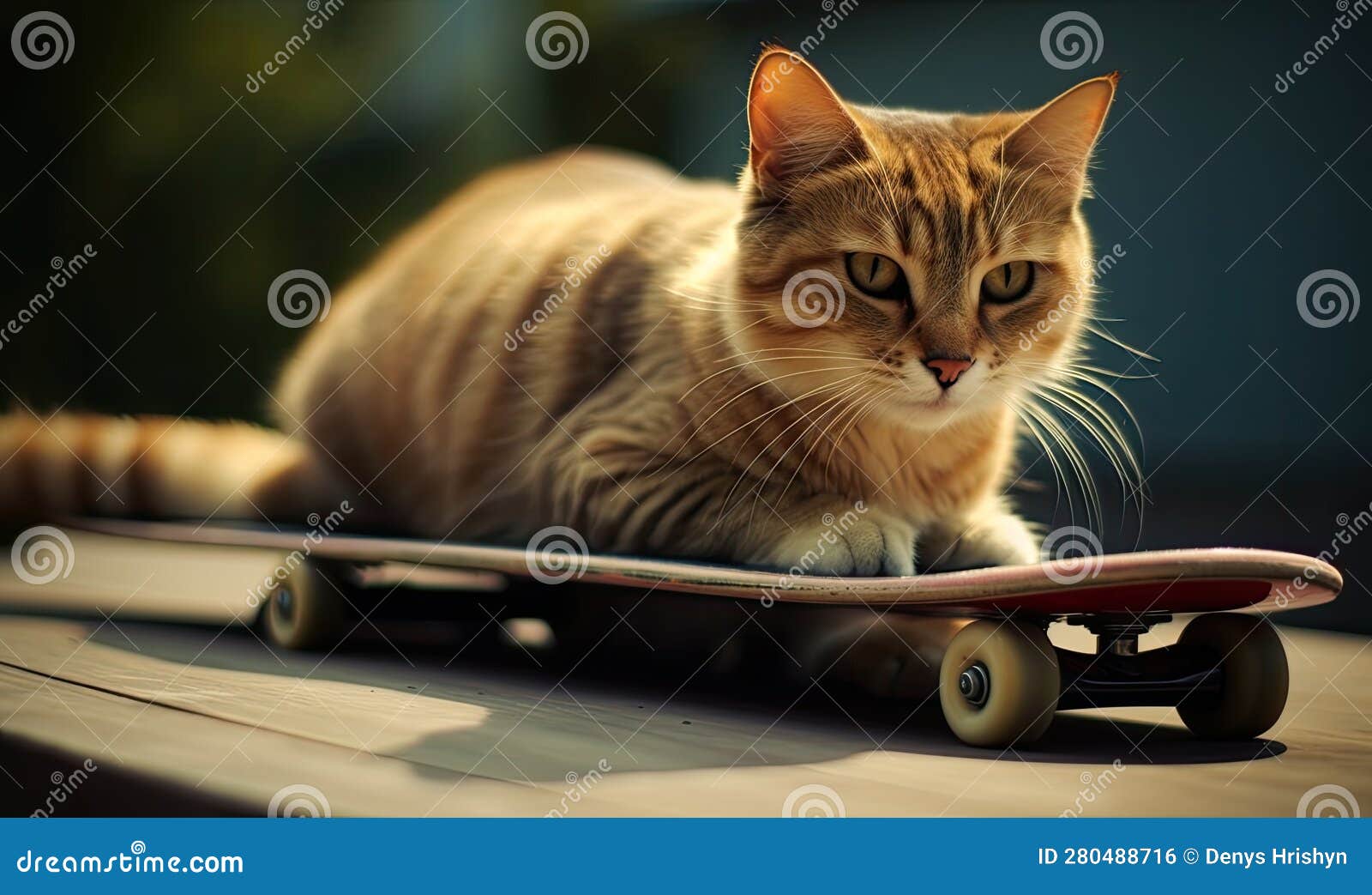 Adorable Cat Embraces the Skateboarding Trend with Style and Finesse ...