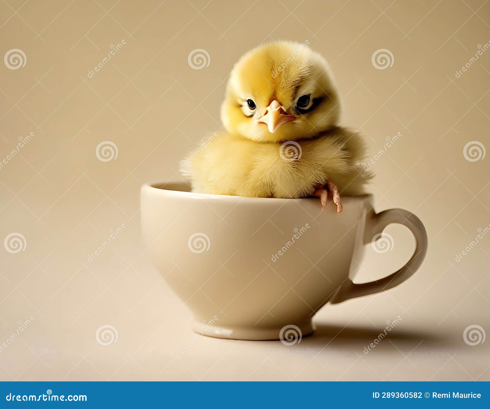 Adorable Chick on a Cup stock illustration. Illustration of baby ...