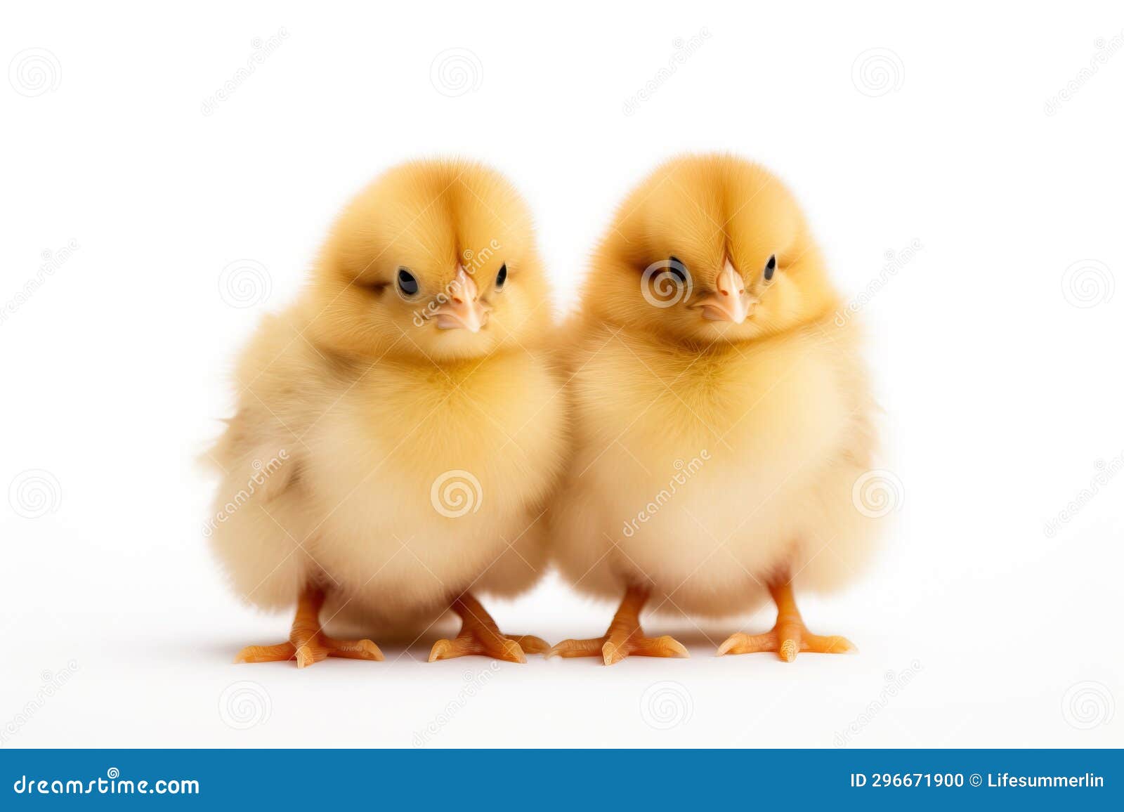 Adorable Chicks Isolated on White Background Stock Photo - Image of ...