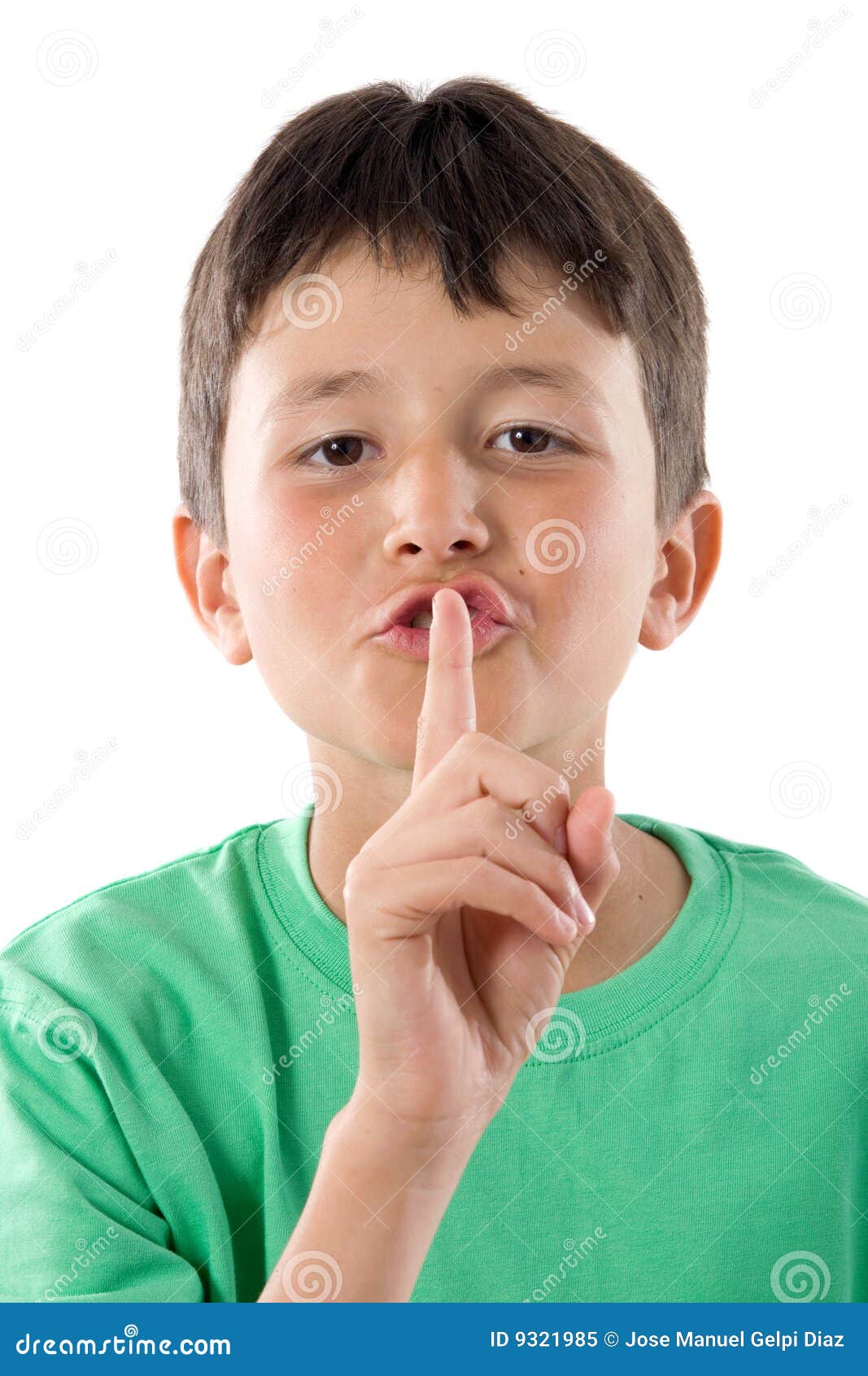 Adorable Child Ordering Silence Stock Image - Image of kids, caucasian ...