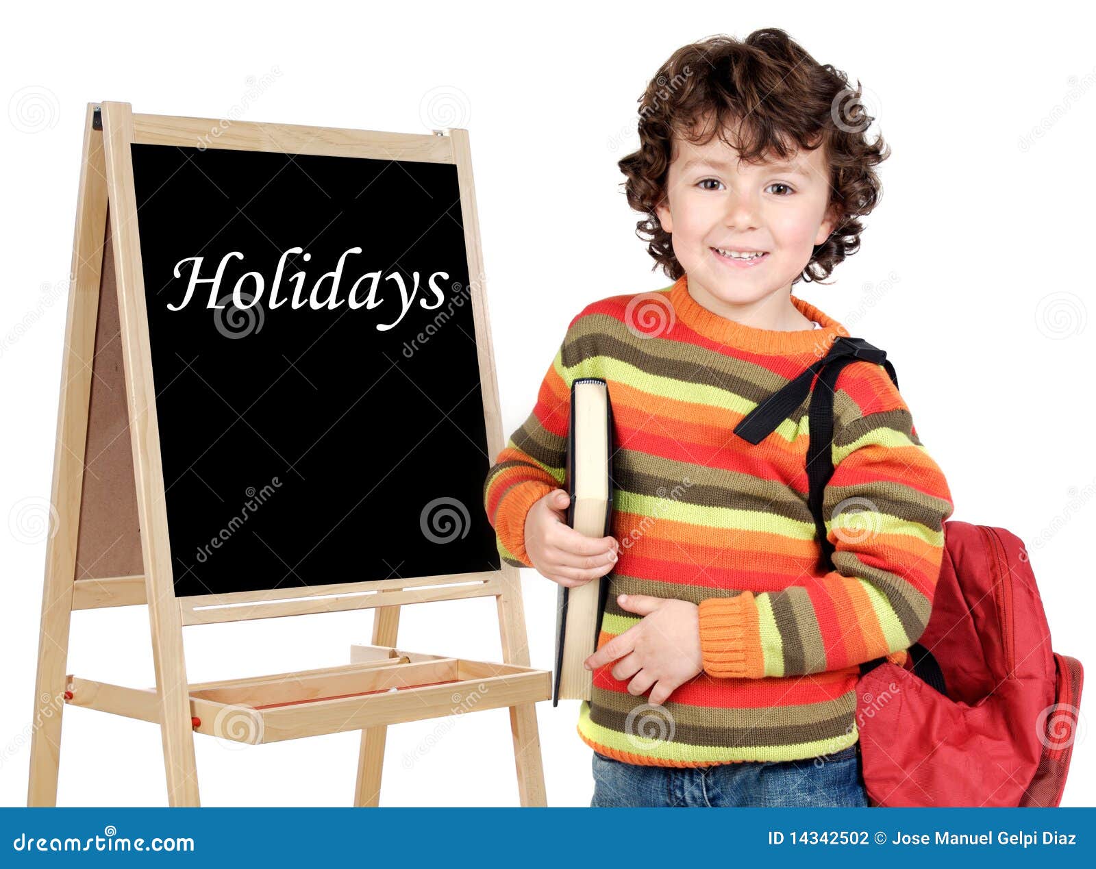 Adorable child with slate stock photo. Image of concept - 14342502