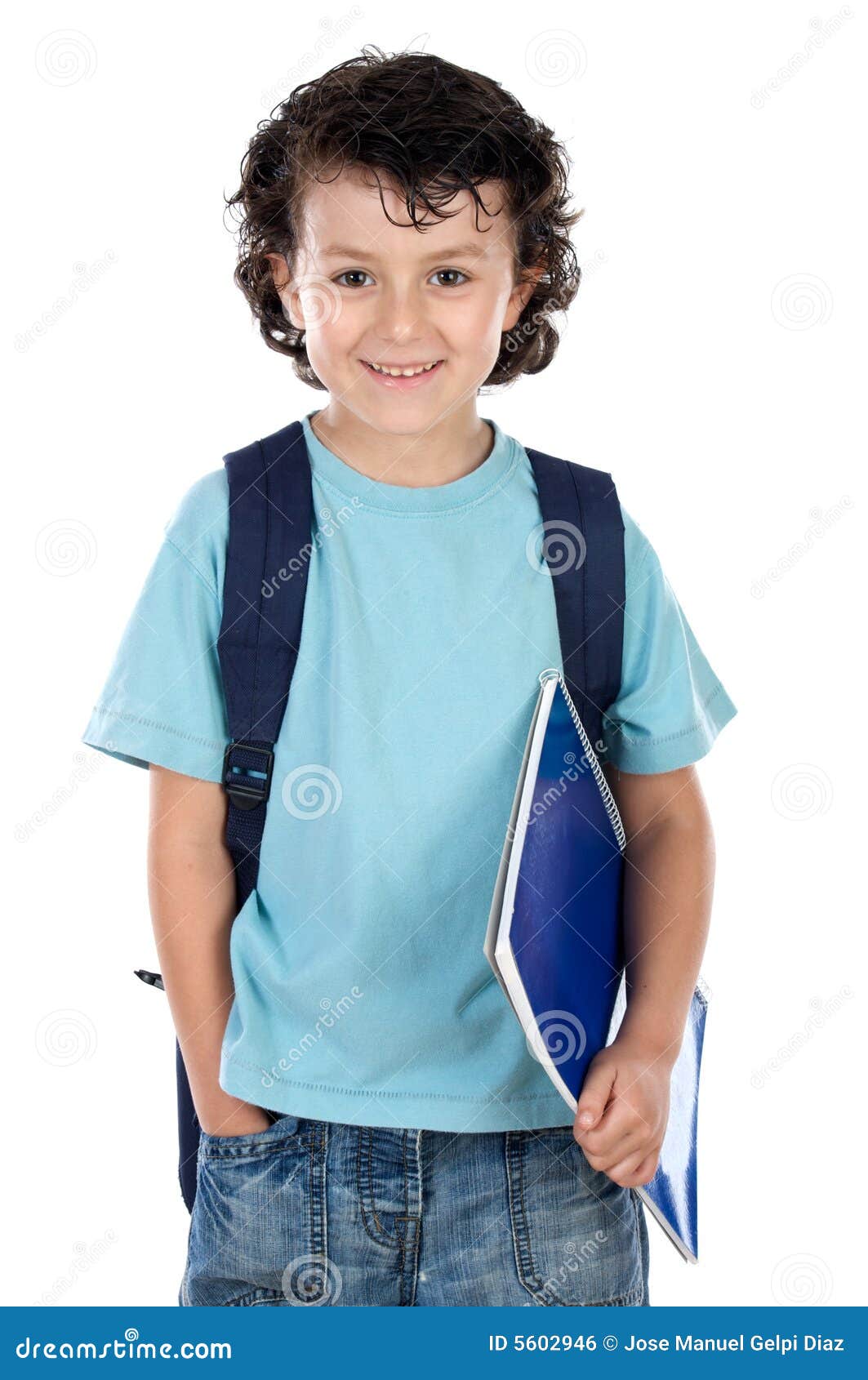 Adorable child student stock photo. Image of play, jeans - 5602946