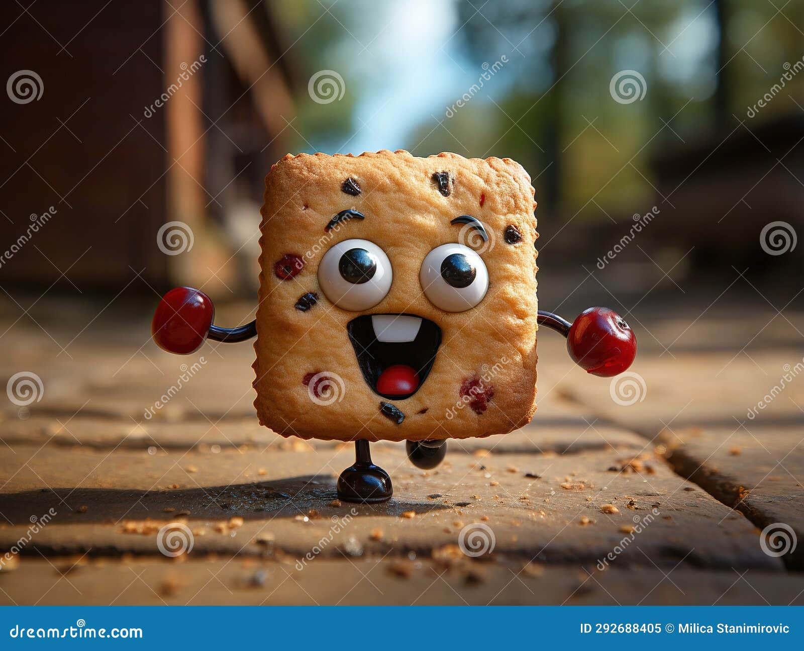 Adorable Cookie with a Sweet Smile and Beautiful Eyes Stock ...