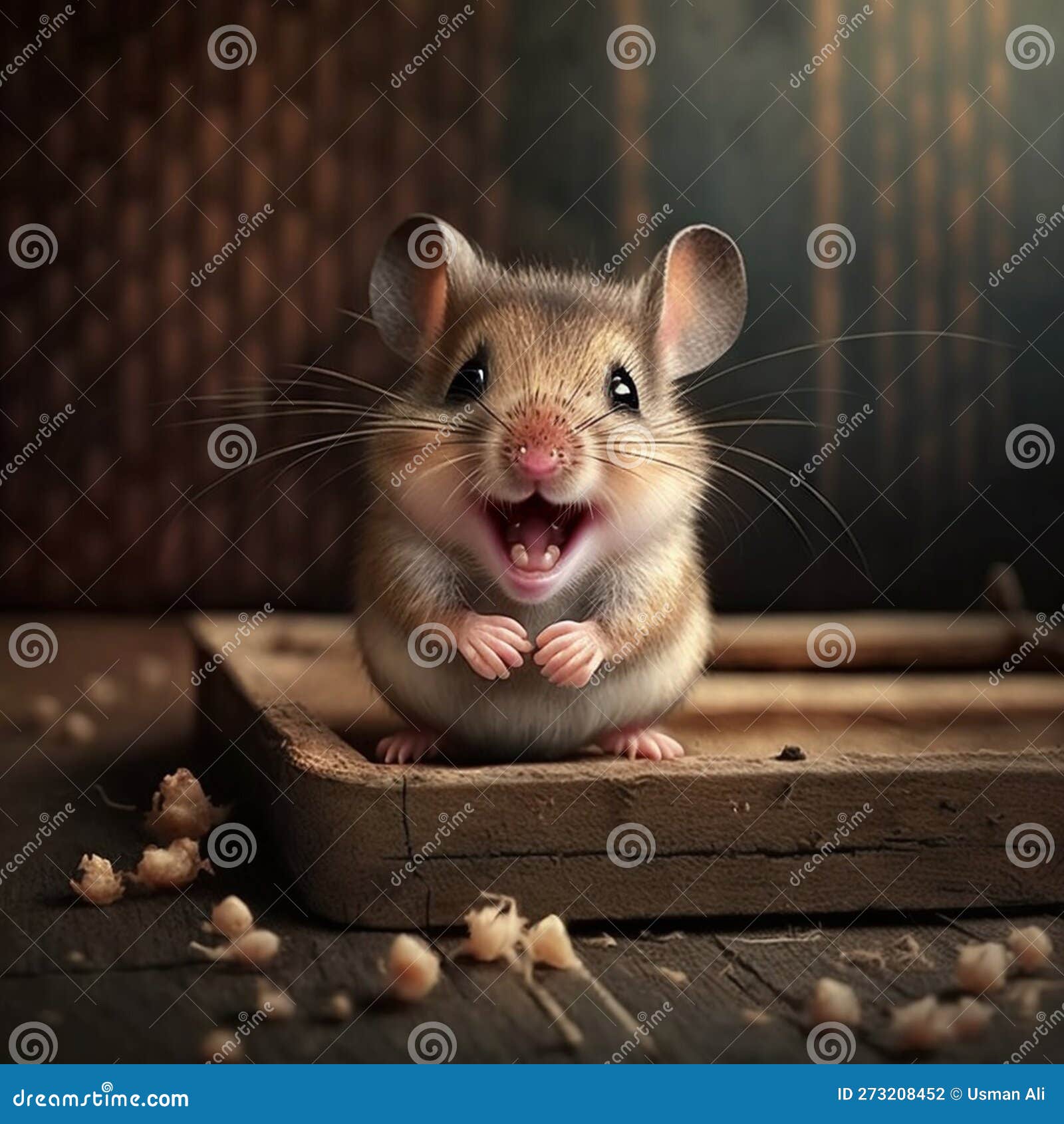 Adorable Cute Baby Mouse Laugh AI Stock Illustration - Illustration of ...