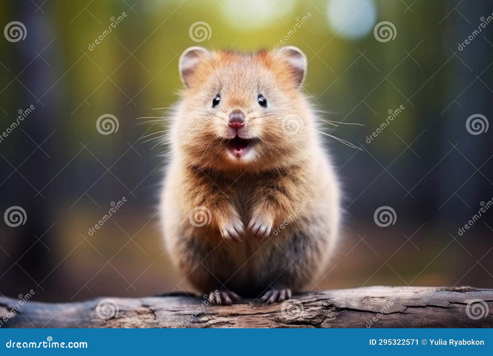 Adorable Quokka Portrait. Cute Australian Wildlife Rodent Mammal ...