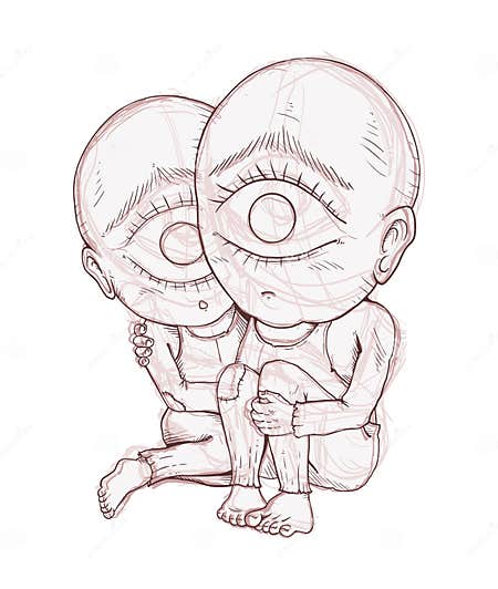 Adorable cyclops kids stock illustration. Illustration of fantasy ...