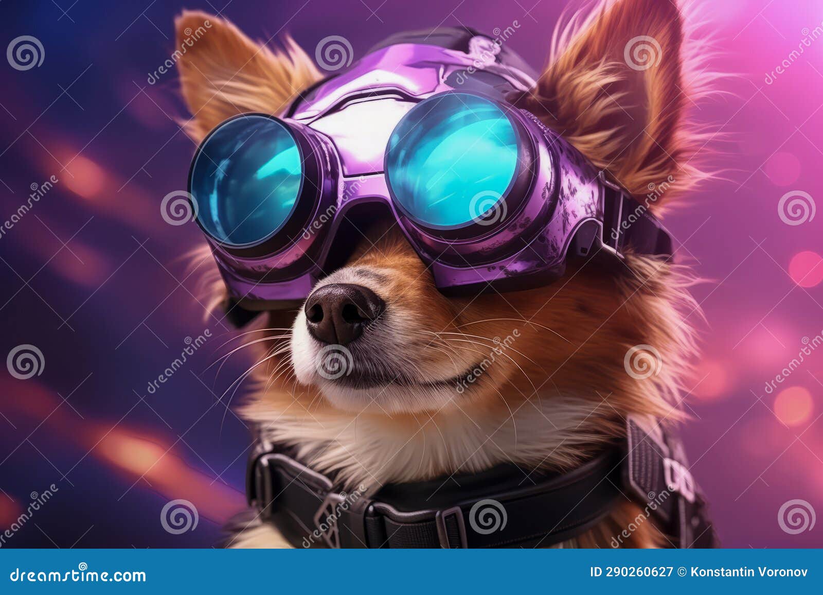Adorable Dog Cyber Crypto Digital Hacker Coder in Cyberspace Wearing ...