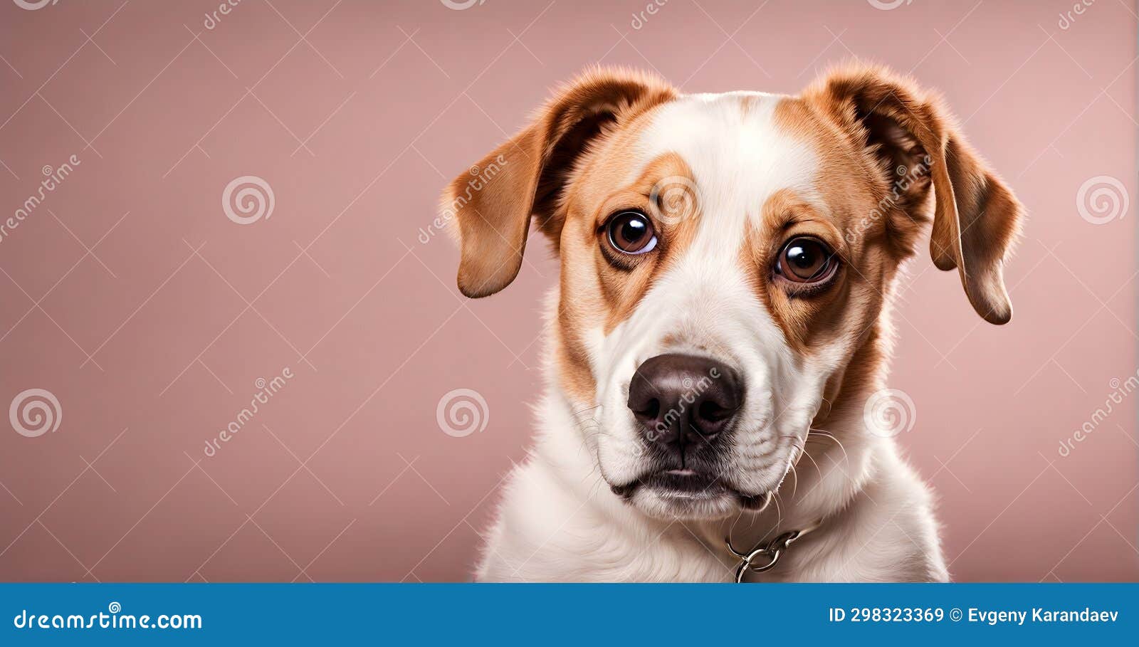 Adorable Dog Over Solid Background Stock Illustration - Illustration of ...