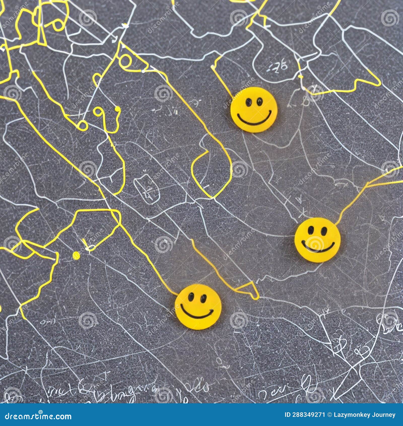 Adorable Elemento De Doodle Smiley Stock de ilustración - Ilustración ...