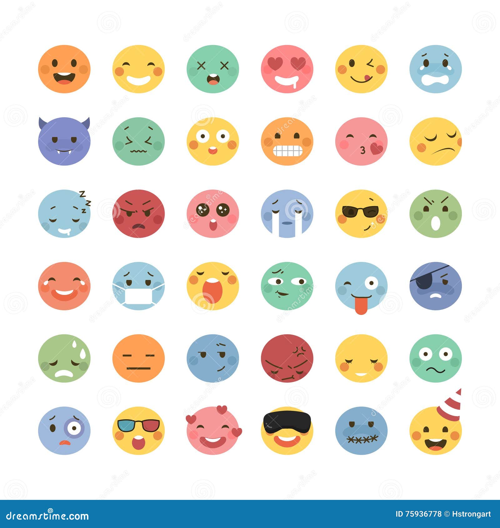 Adorable Emoticon Design Royalty-Free Stock Image | CartoonDealer.com ...
