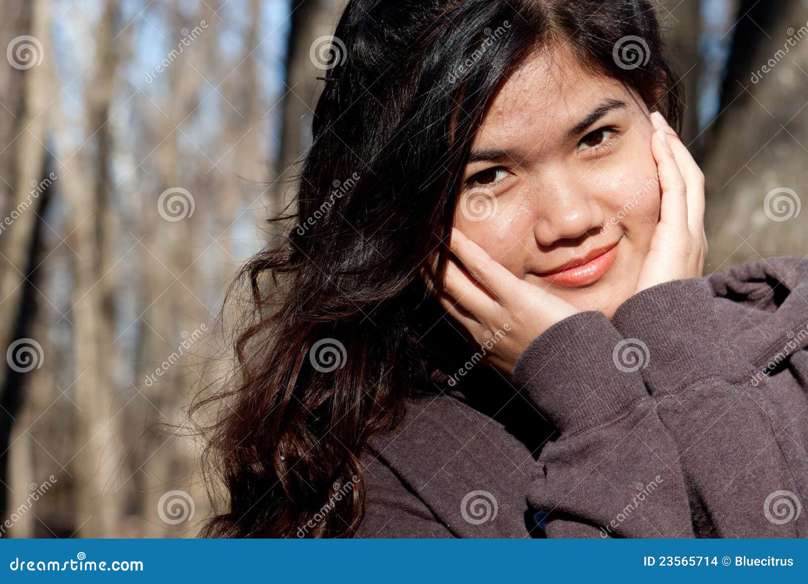 Adorable Face stock photo. Image of hands, long, cute - 23565714
