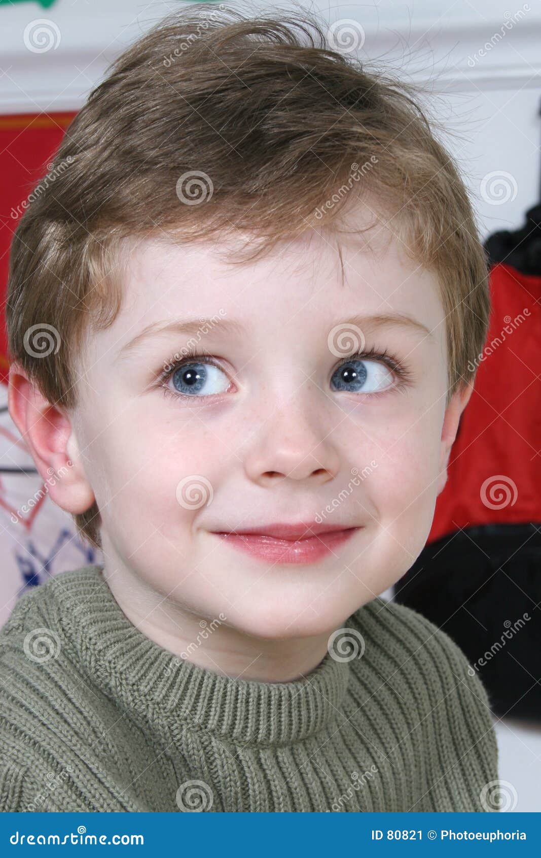 Adorable Four Year Old Boy with Big Blue Eyes Stock Image - Image of ...