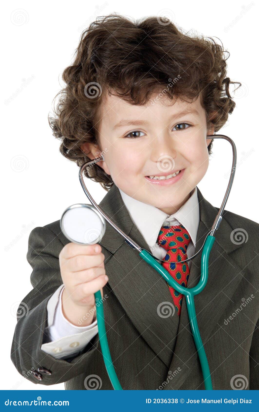 Adorable future doctor stock photo. Image of briefcase - 2036338