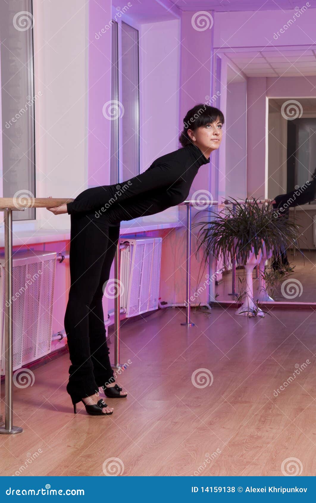 Adorable Girl in Dance Studio Stock Photo - Image of pretty, lifestyle ...