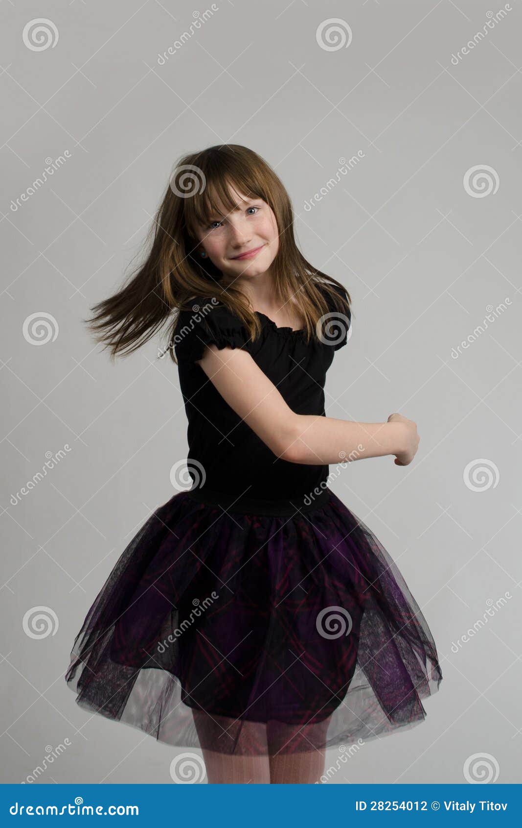 Adorable girl dancing stock photo. Image of child, fashion - 28254012