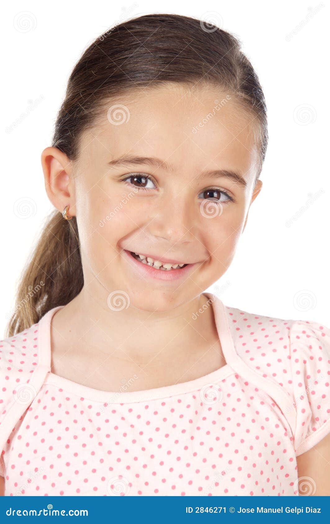 Adorable girl smiling stock image. Image of female, head - 2846271