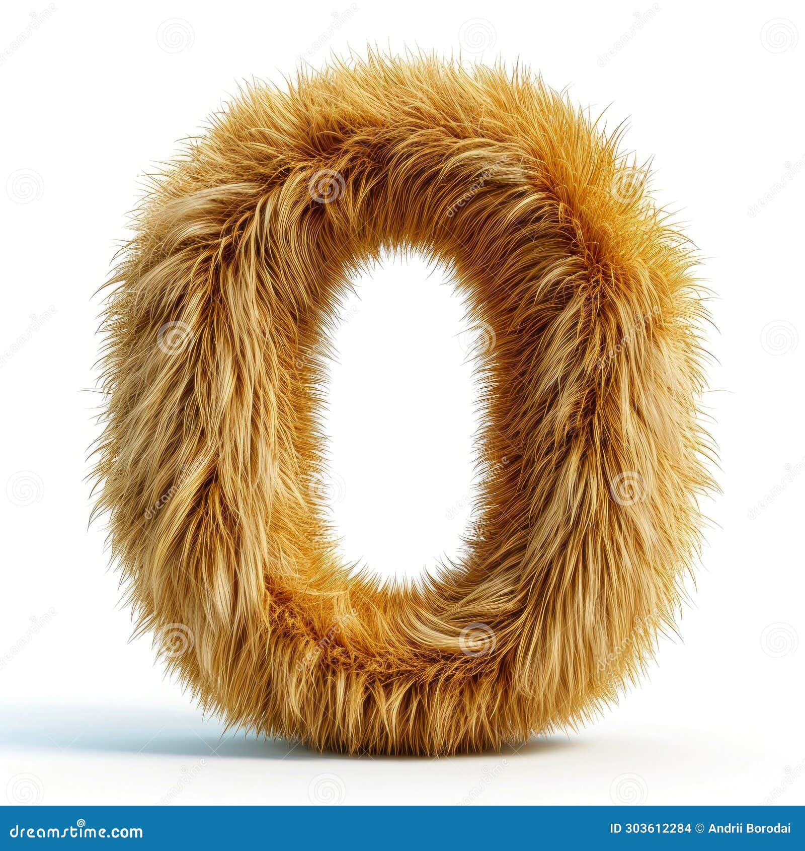 Adorable Golden Zero: Furry Charm on White. Stock Illustration ...