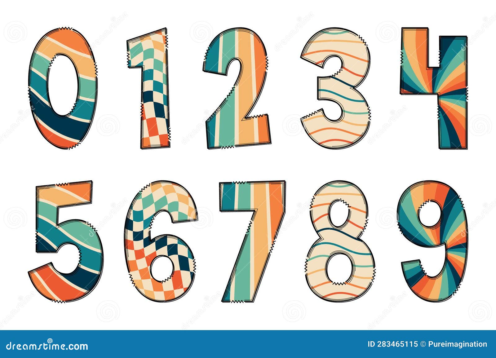 Adorable Handcrafted Good Vibes Number Set Stock Vector - Illustration ... Adorable Handcrafted Good Vibes Number Set Stock Vector - Illustration ...