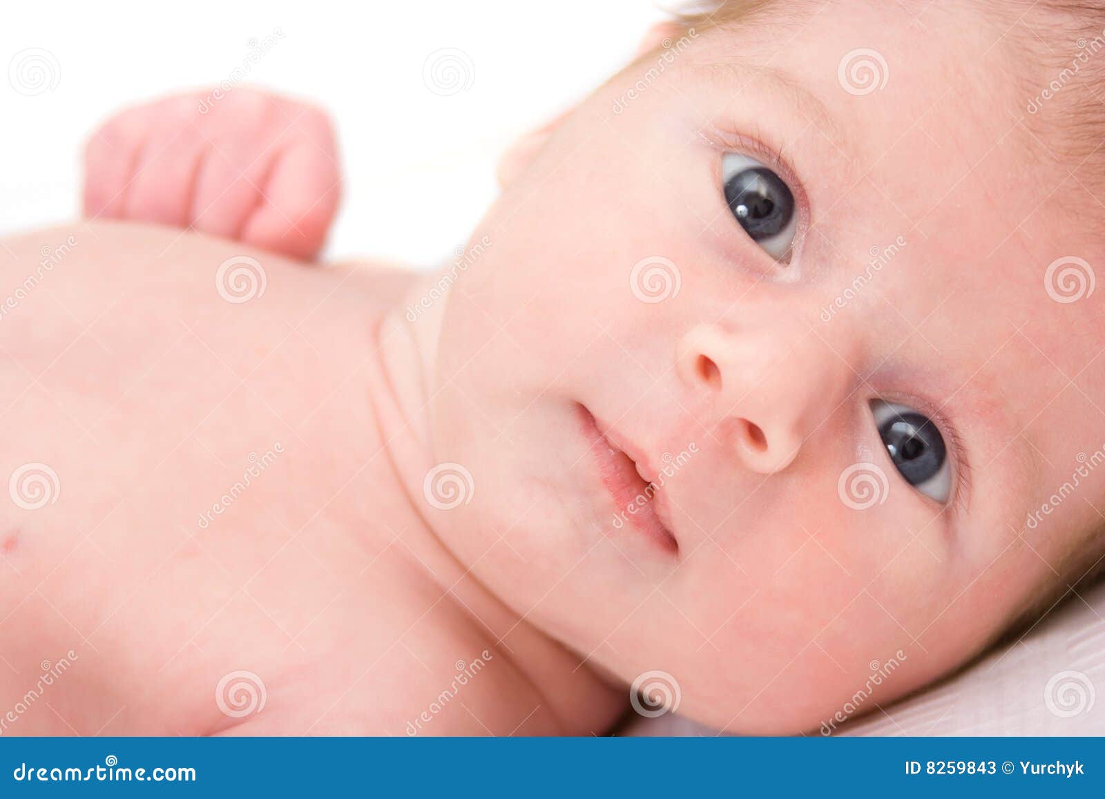 Adorable infant stock image. Image of portrait, baby, expression - 8259843
