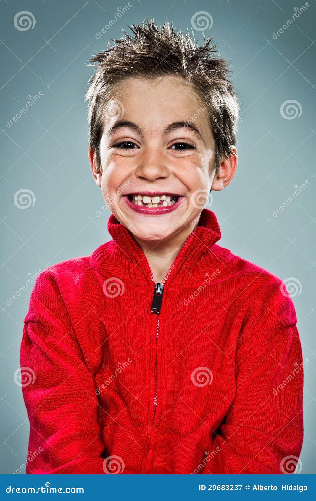 Adorable Kid with Funny Expression Stock Image - Image of casual ...