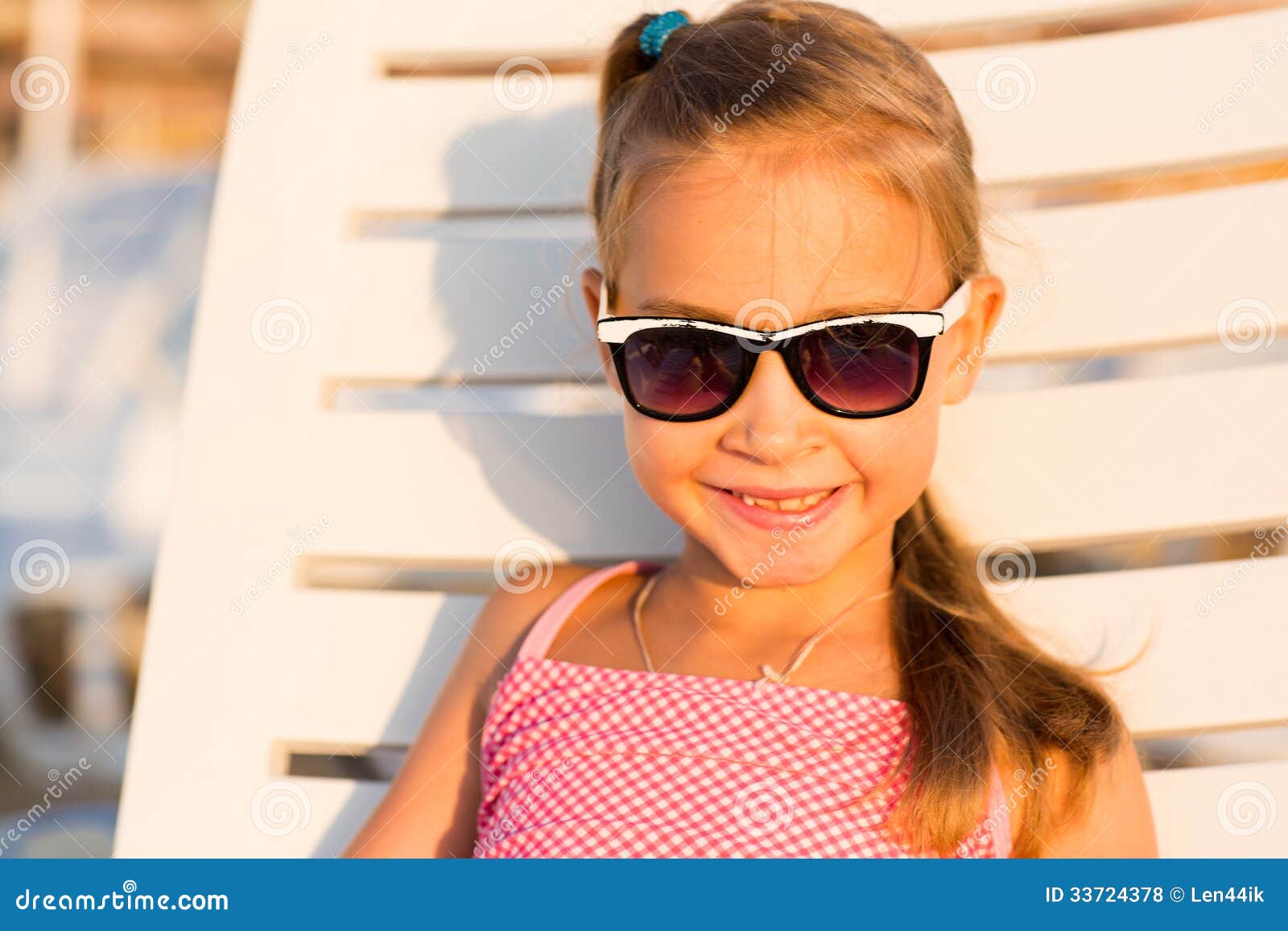 Adorable Kid Sunbathing on a Beach Stock Photo - Image of active ...