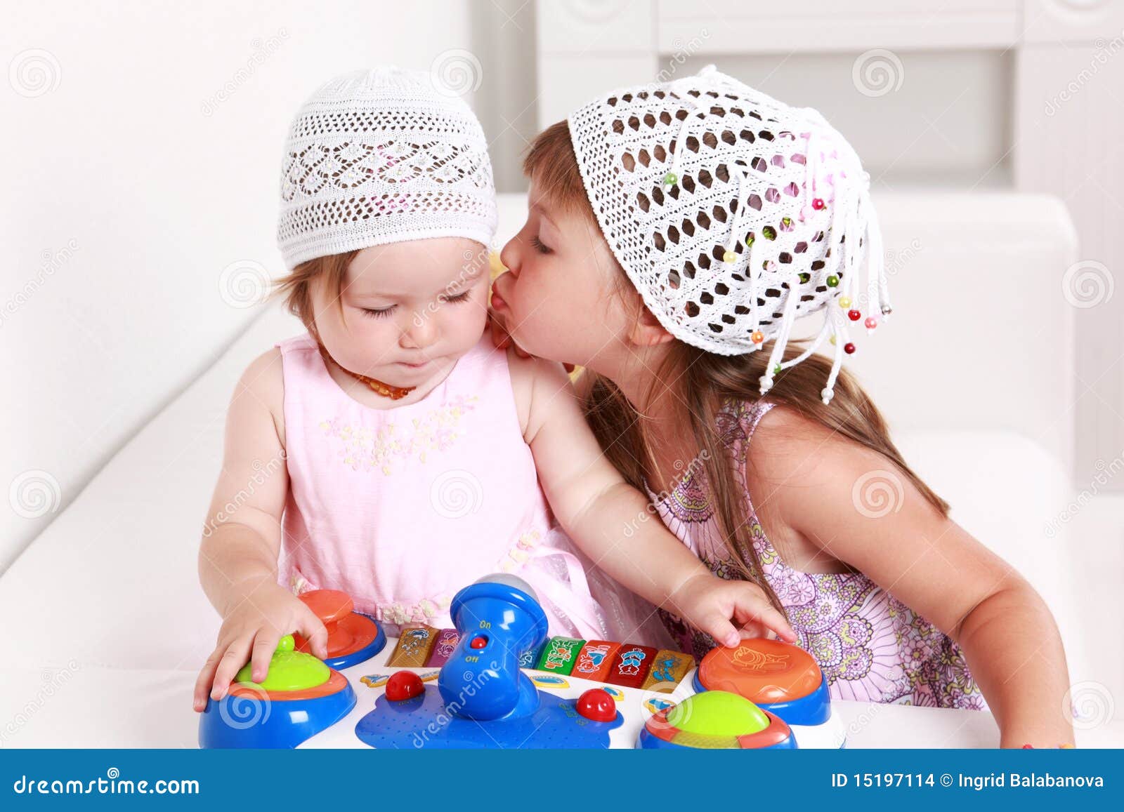 Adorable kids playing stock photo. Image of love, expression - 15197114
