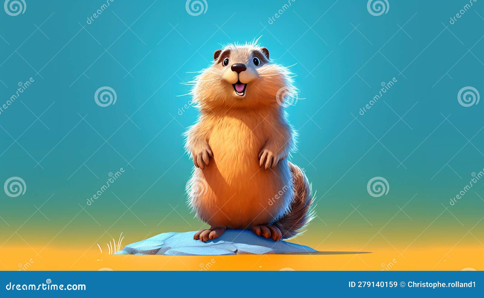 Adorable Little Cartoon Squirrel - Generative AI, AI Generated Stock ...