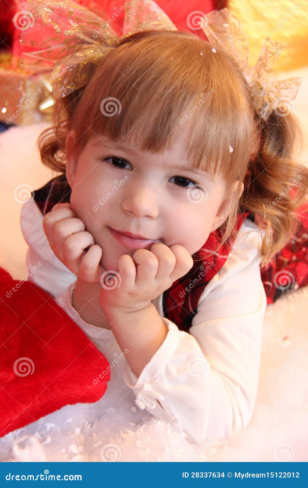 Adorable little girl stock photo. Image of present, portrait - 28337634