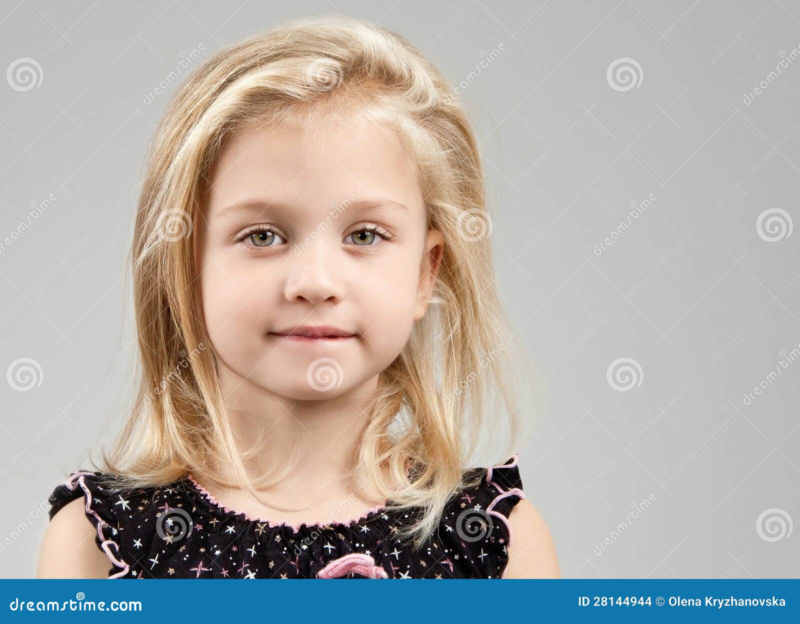 Adorable Little Girl Looking at the Camera Stock Photo - Image of cute ...