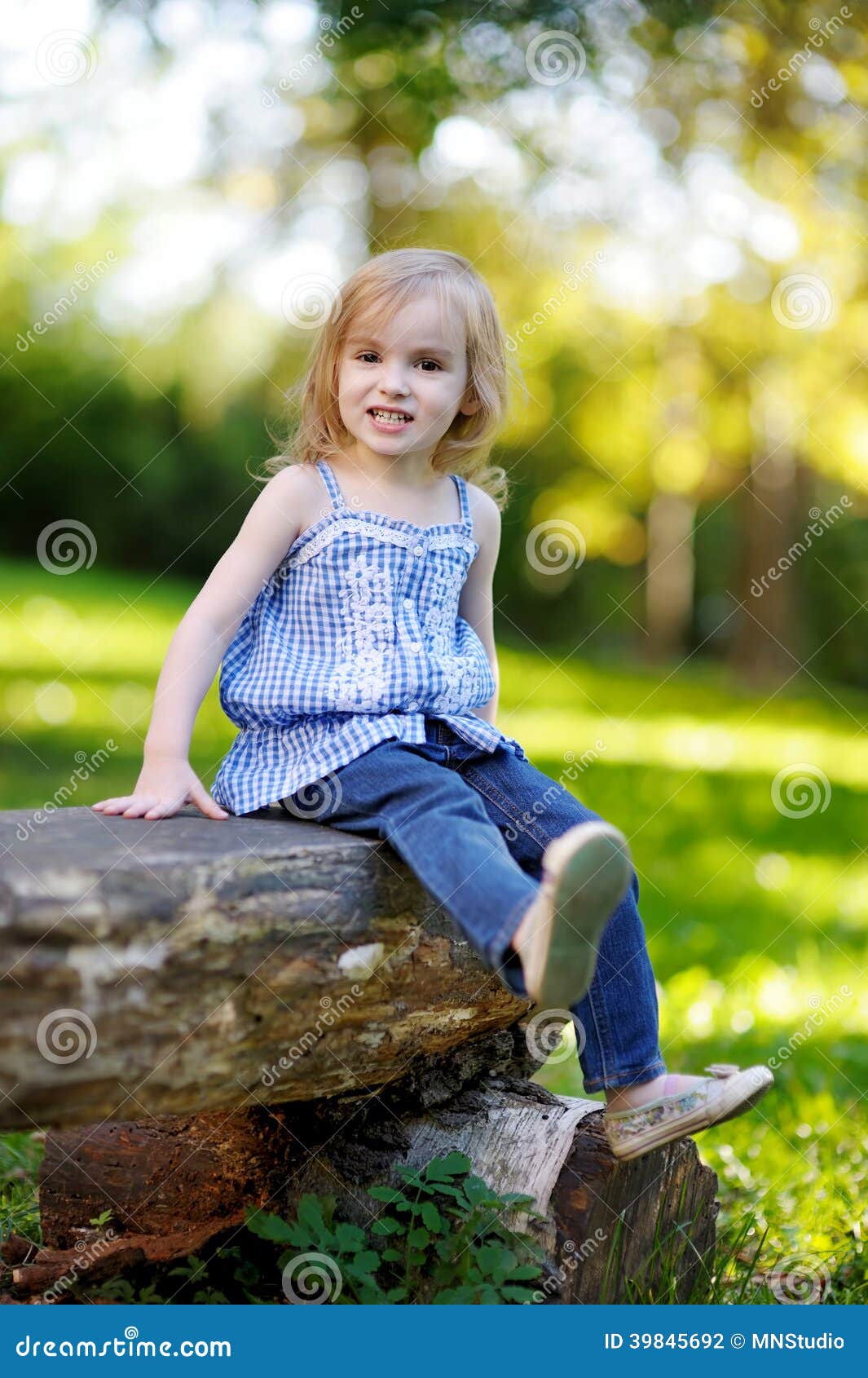 Adorable Little Girl Outdoors Stock Photo - Image of girl, caucasian ...