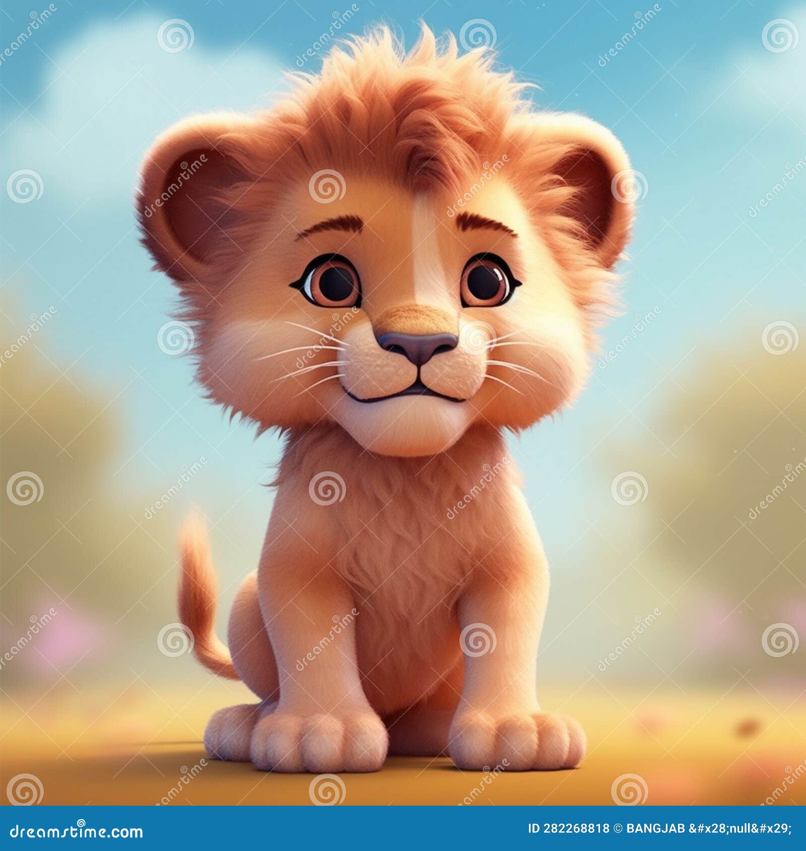 Adorable Little Lion Animation Stock Photo | CartoonDealer.com #282268818