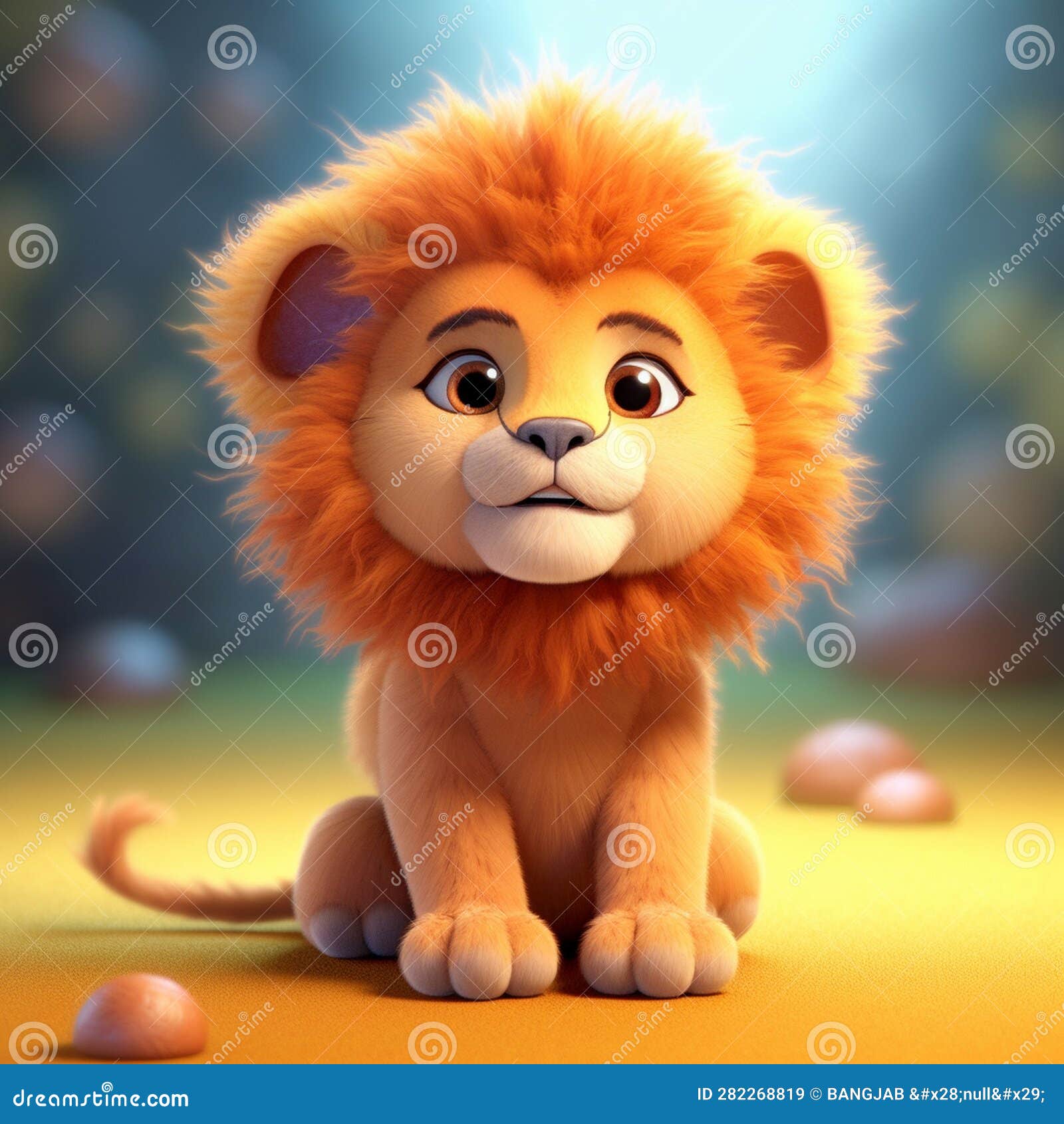 Adorable Little Lion Animation Stock Image | CartoonDealer.com #282268819