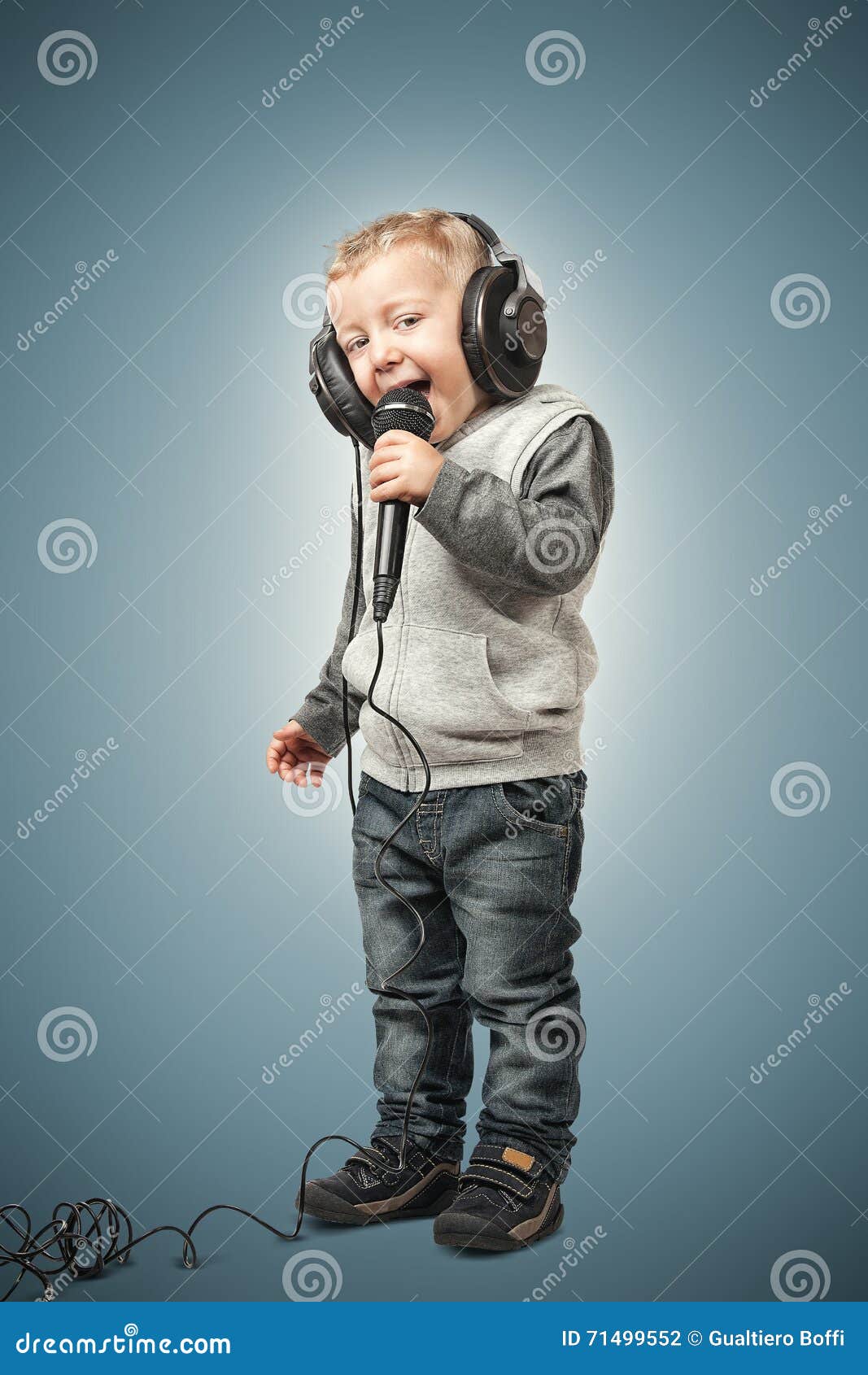 Adorable little singer stock photo. Image of child, person - 71499552