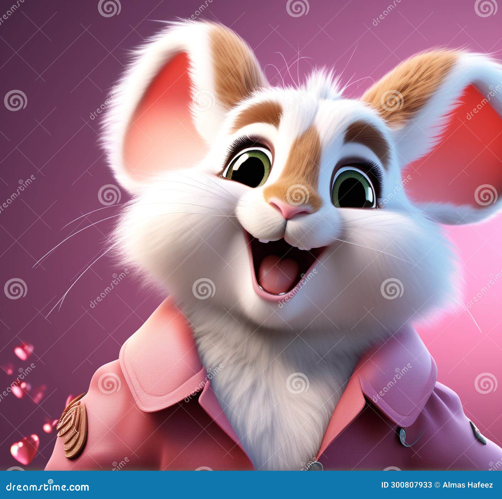 Adorable Meadow Dasher: Exquisite 3D Illustration Stock Illustration ...