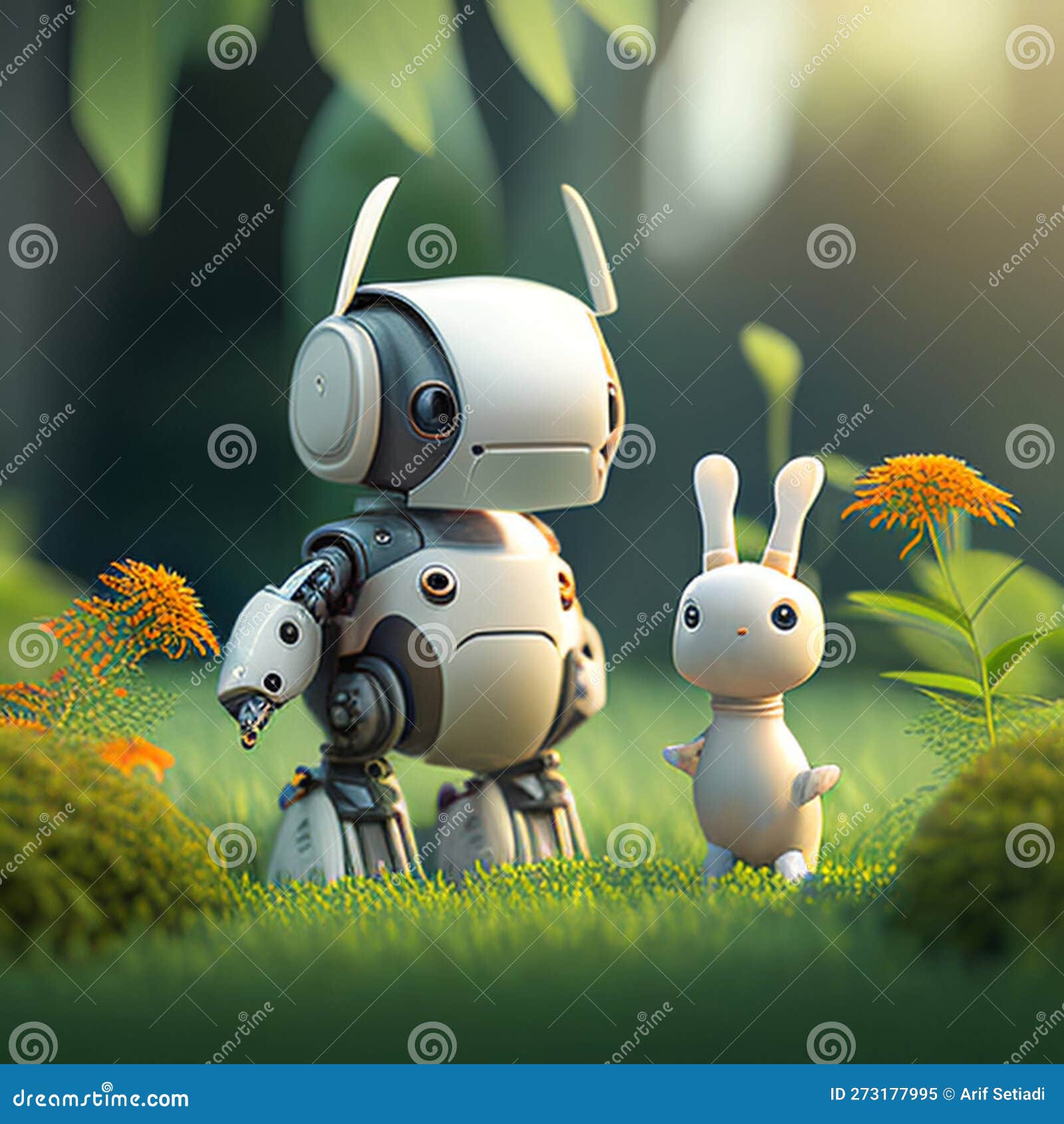 Adorable mini robot stock de ilustración. Ilustración de negro - 273177995