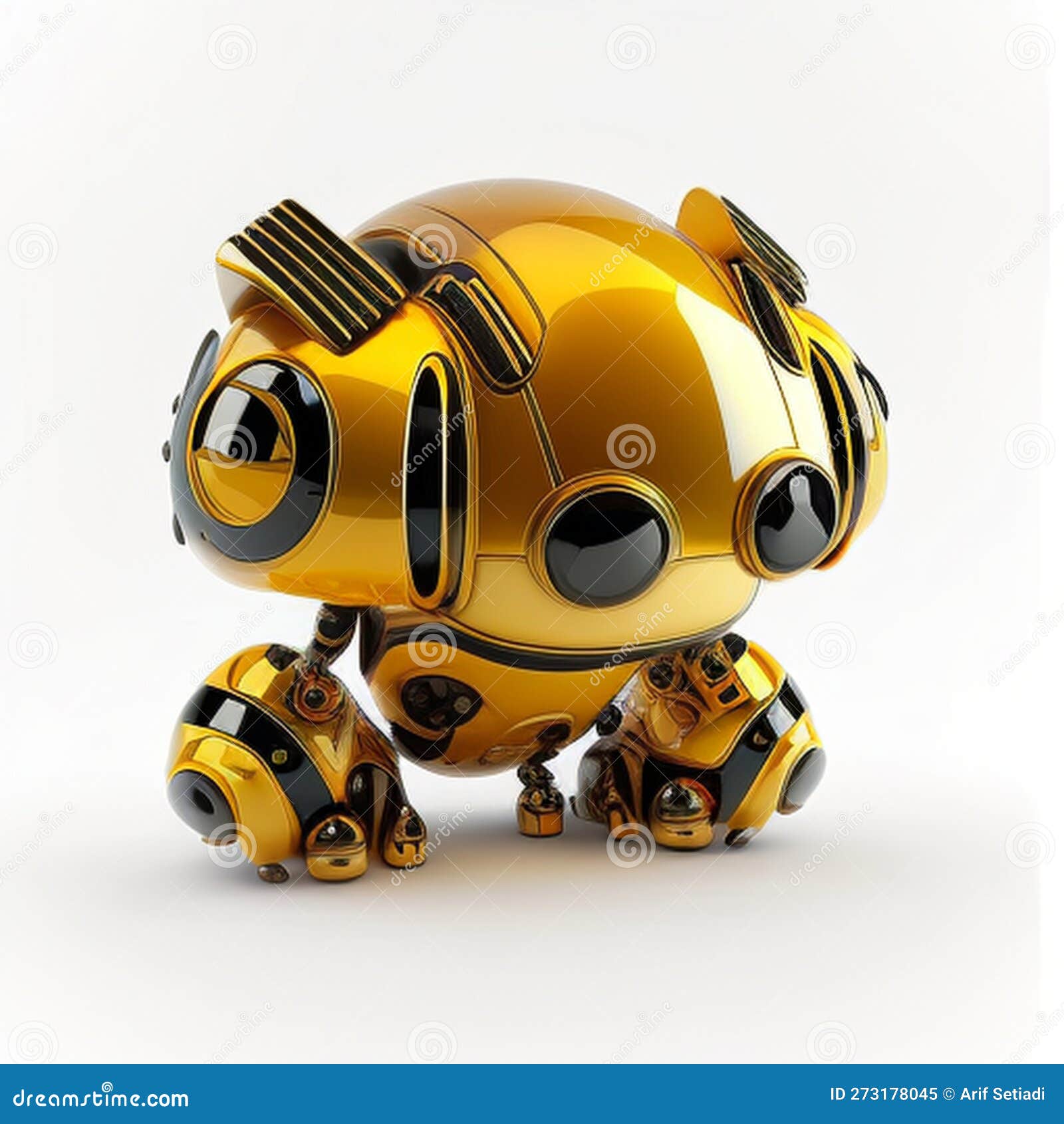 Adorable mini robot stock de ilustración. Ilustración de humanoide ...